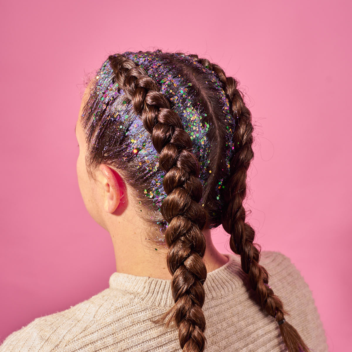How To Braid In Tinsel To Dutch Braids – SimplyHair