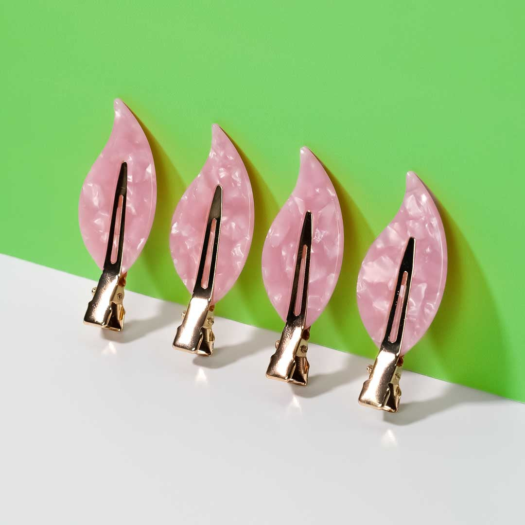 Pink Marble Creaseless Clips – SimplyHair