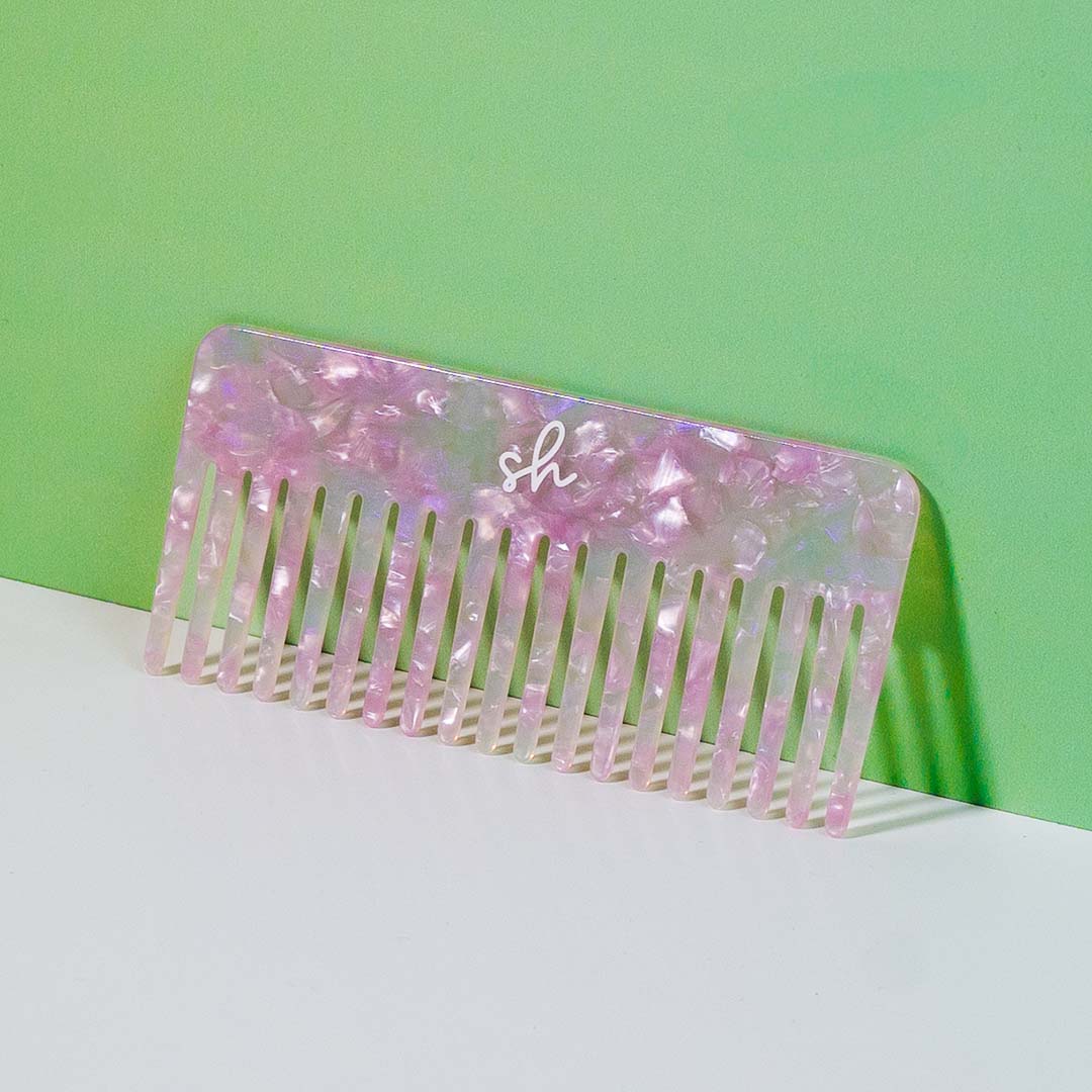 Pink Marble Curl Comb – SimplyHair