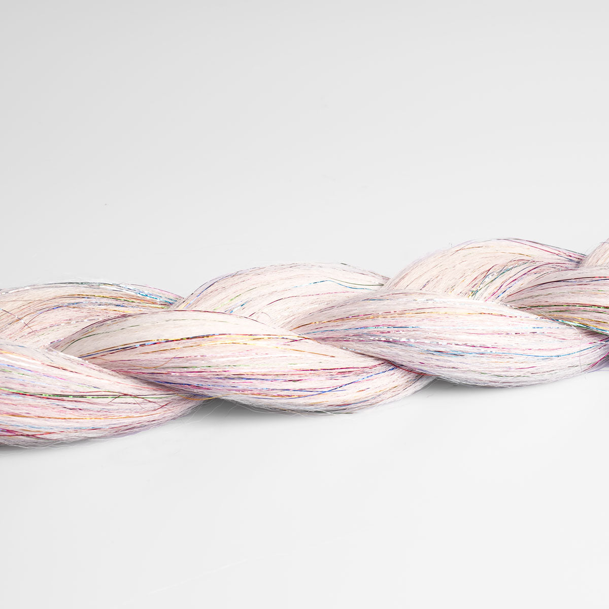 Grey & Rainbow Tinsel Synthetic Jumbo Braid – SimplyHair
