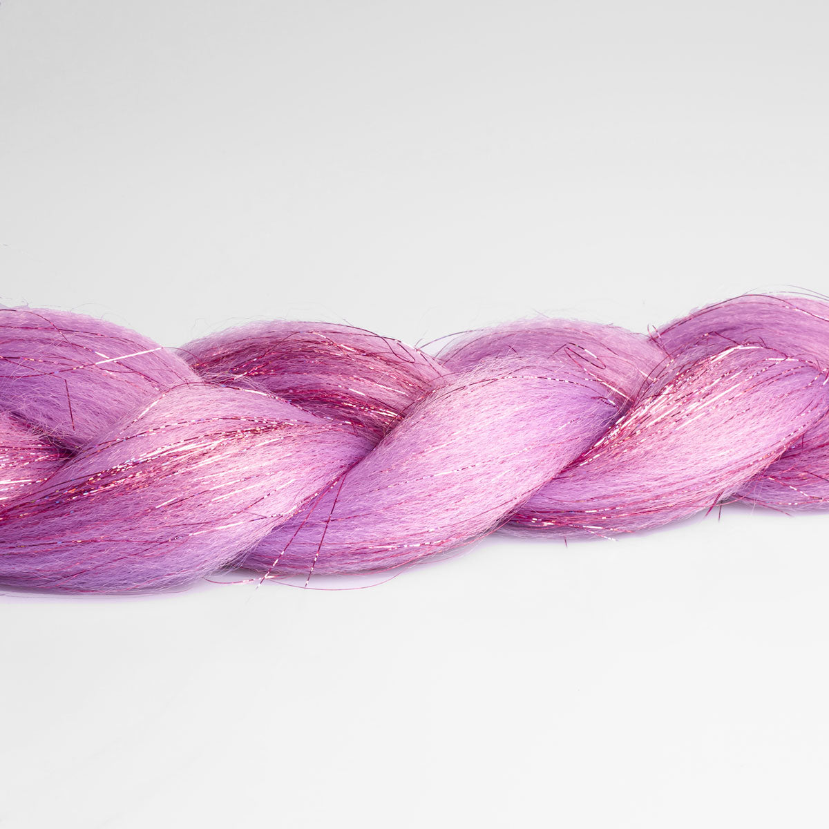 Lilac & Pink Tinsel Synthetic Jumbo Braid – SimplyHair