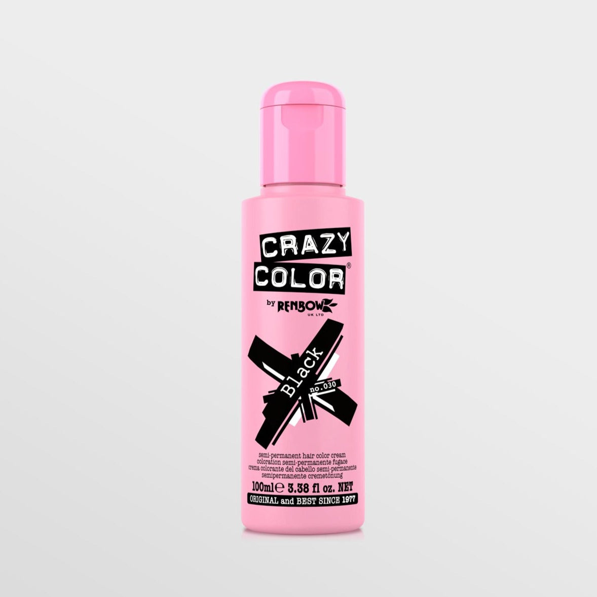 Crazy Color Semi Permanent Hair Colour No 30 - Black – SimplyHair